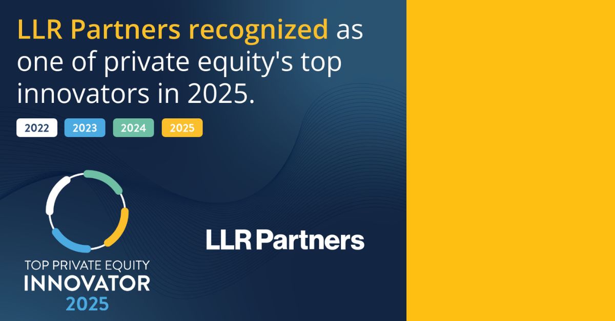 BluWave Recognizes LLR Partners as a 2025 Top Private Equity Innovator | LLR Partners